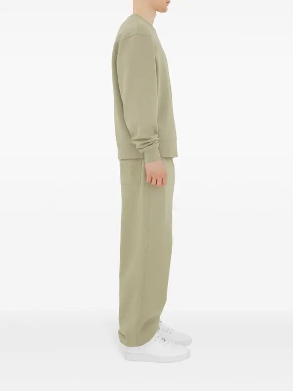 Burberry Appliqué-logo Cotton Track Pants - Neutrals