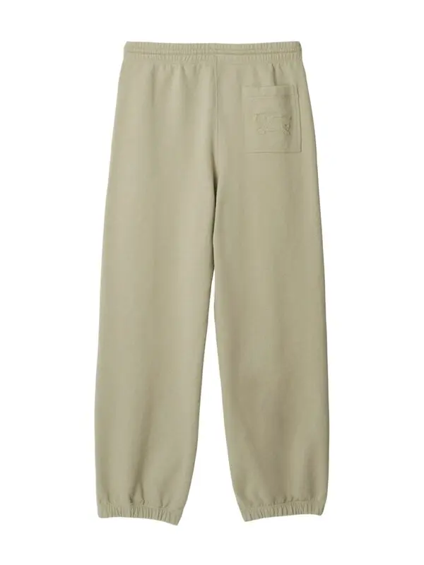 Burberry Appliqué-logo Cotton Track Pants - Neutrals