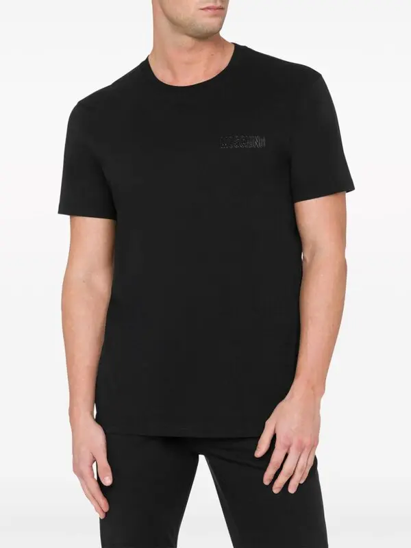 Moschino Logo-raised Cotton T-shirt