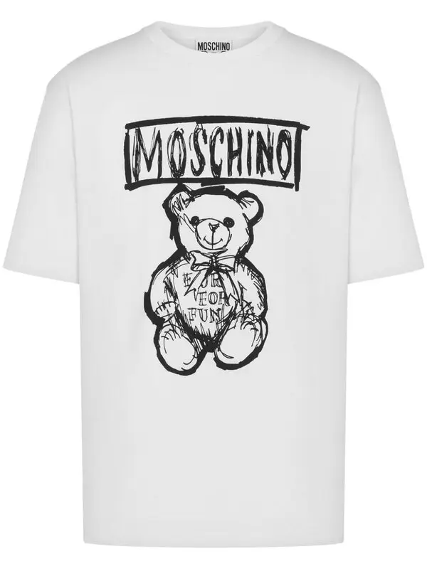 Moschino Teddy Bear Cotton T-shirt - White