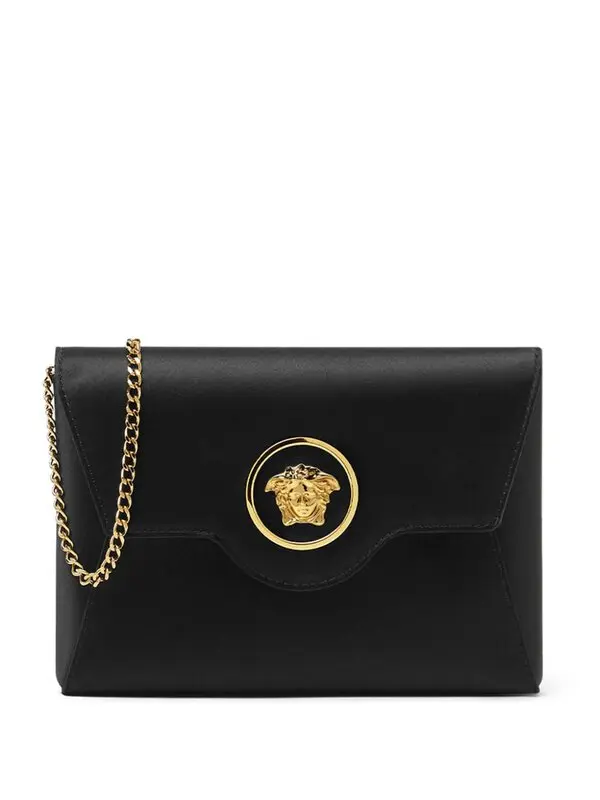 Versace La Medusa Envelope Clutch - Black