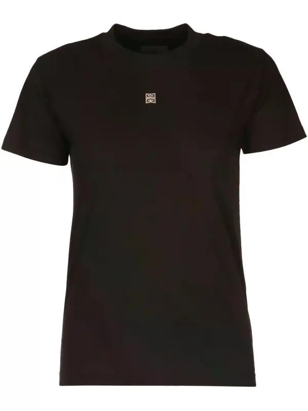 Givenchy 4g-motif Cotton T-shirt - Black