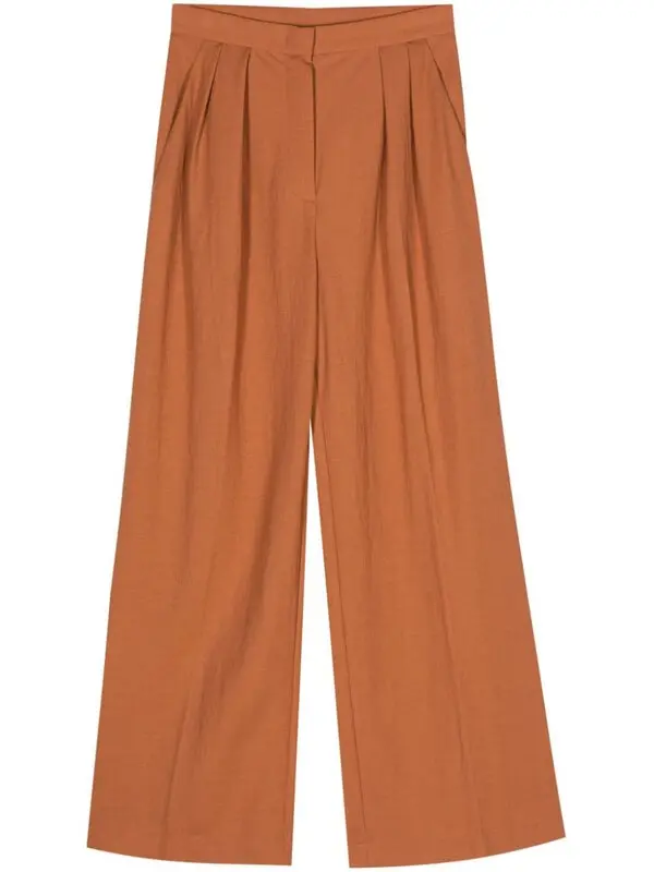 Harris Wharf London High-waisted Palazzo Pants - Orange