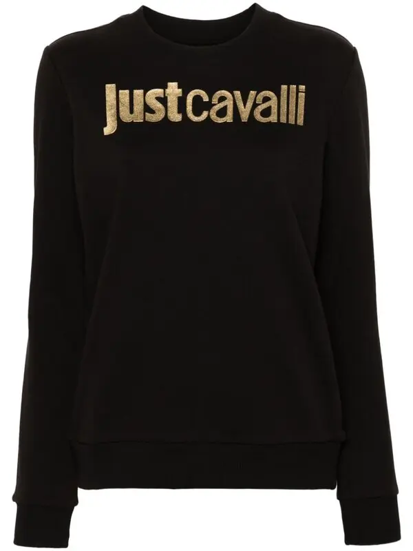 Just Cavalli Logo-print Sweatshirt - Black