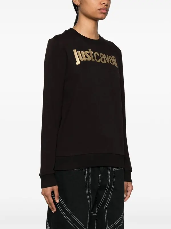 Just Cavalli Logo-print Sweatshirt - Black