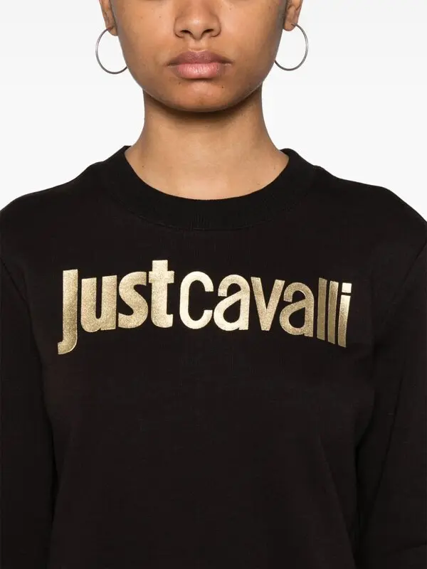 Just Cavalli Logo-print Sweatshirt - Black