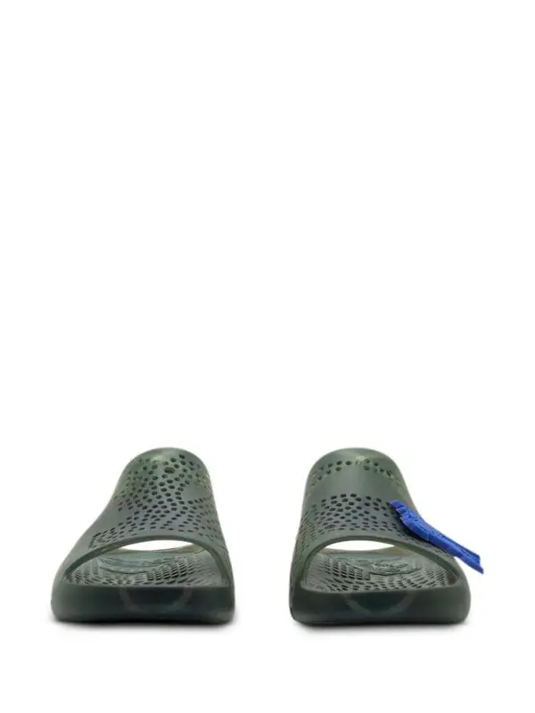 Burberry Stingray Logo-embellished Slides - Green