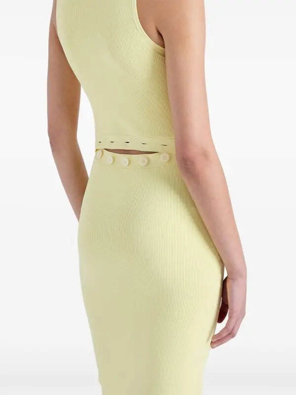 Proenza Schouler White Label Ribbed Knit Maxi Dress