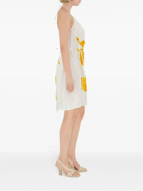 Burberry Equestrian Knight Silk-blend Mini Dress