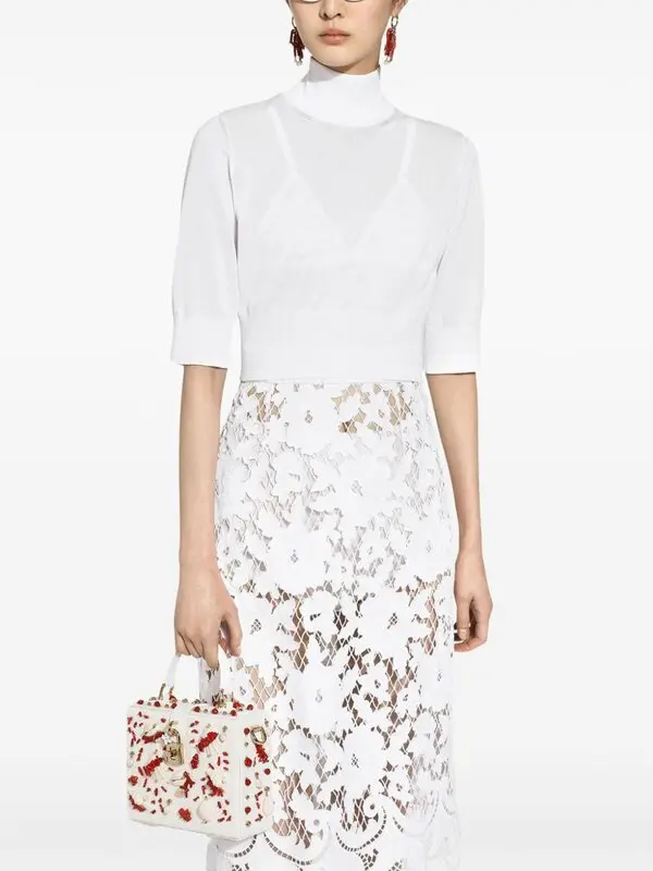 Dolce & Gabbana Cropped Turtleneck Sweater
