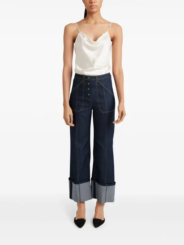 Cinq À Sept Benji High-rise Flared Jeans - Blue
