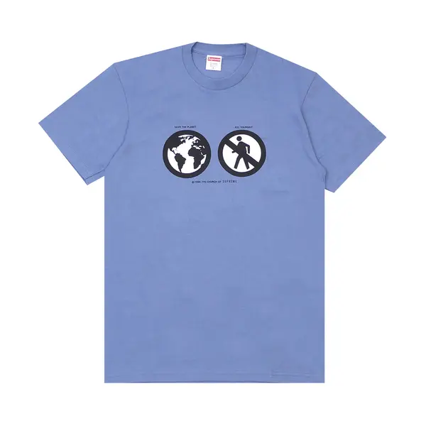 Supreme Save The Planet Tee 'slate - Blue