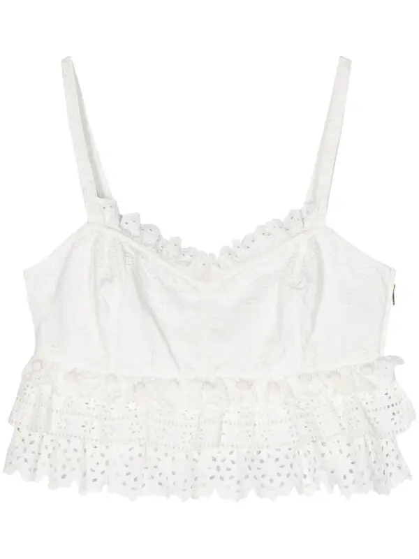 Ulla Johnson Clarissa Cotton Crop Top