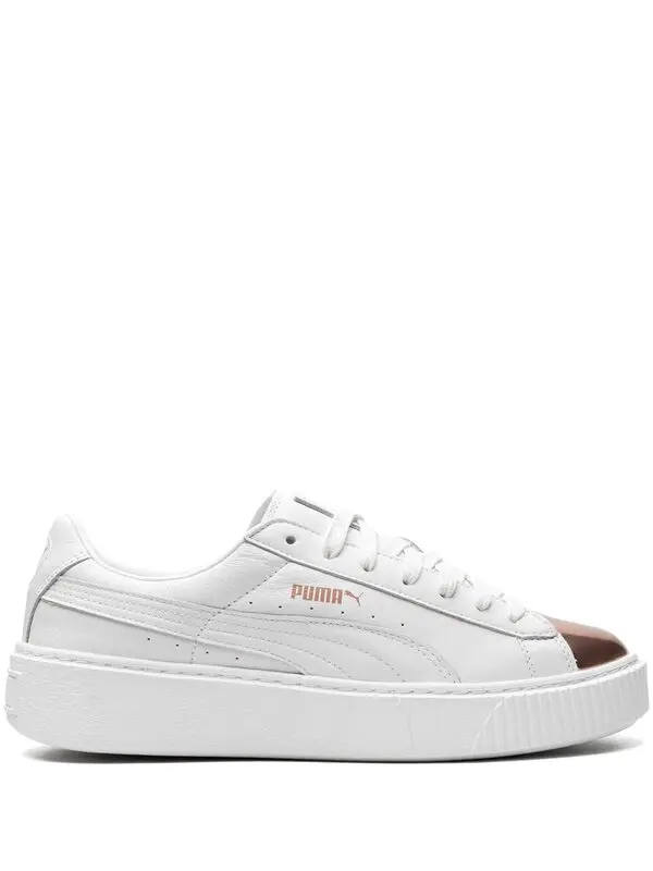 PUMA Basket Flatform Leather Sneakers