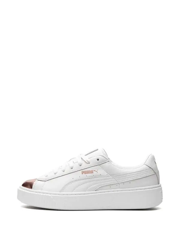 PUMA Basket Flatform Leather Sneakers