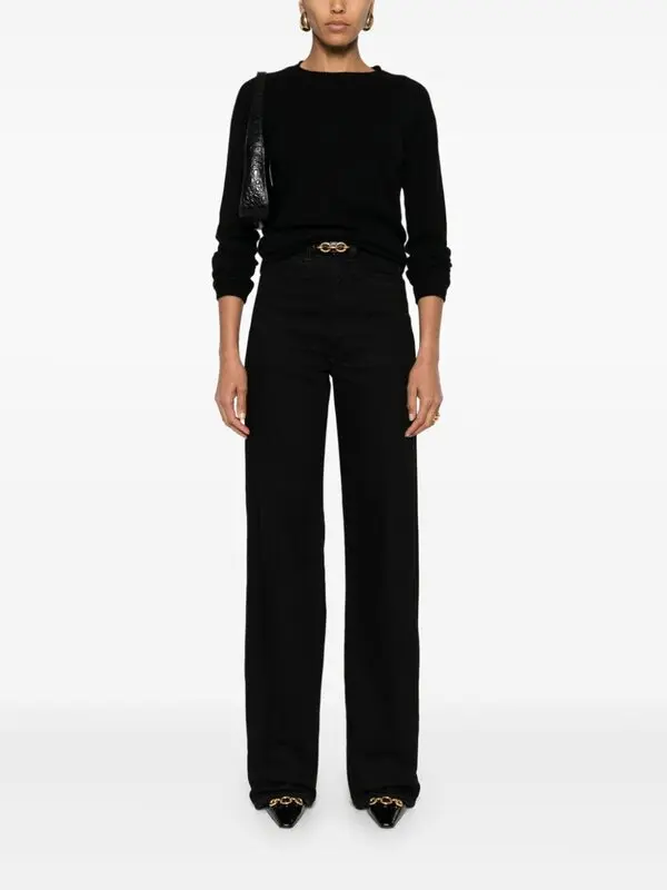 TOM FORD Logo-plaque Cashmere Jumper - Black