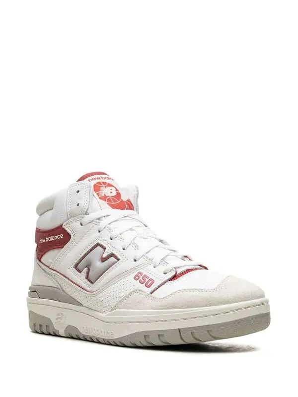 NEW BALANCE 650 High-top Sneakers - White