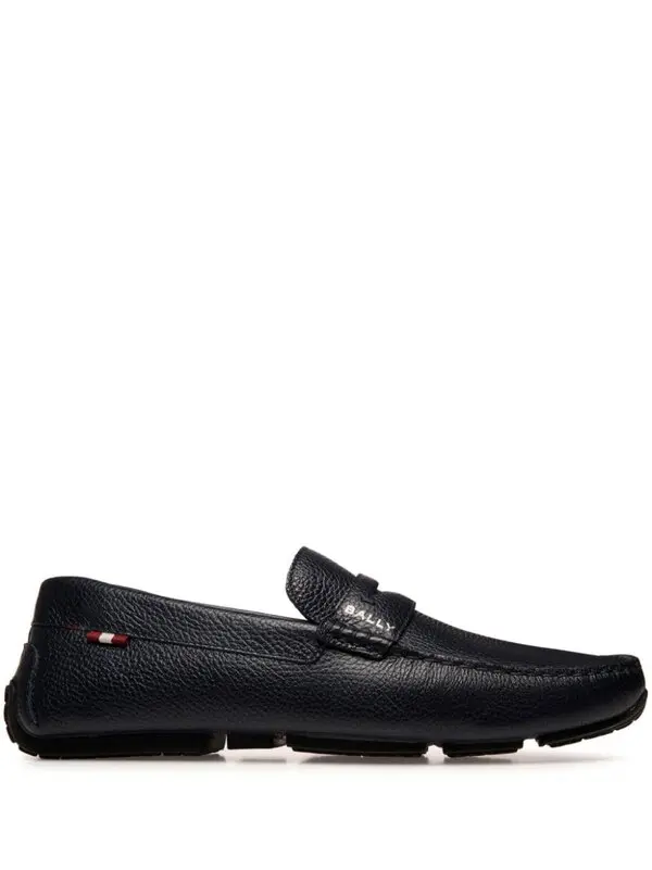 Bally Palsy Grained-leather Loafers