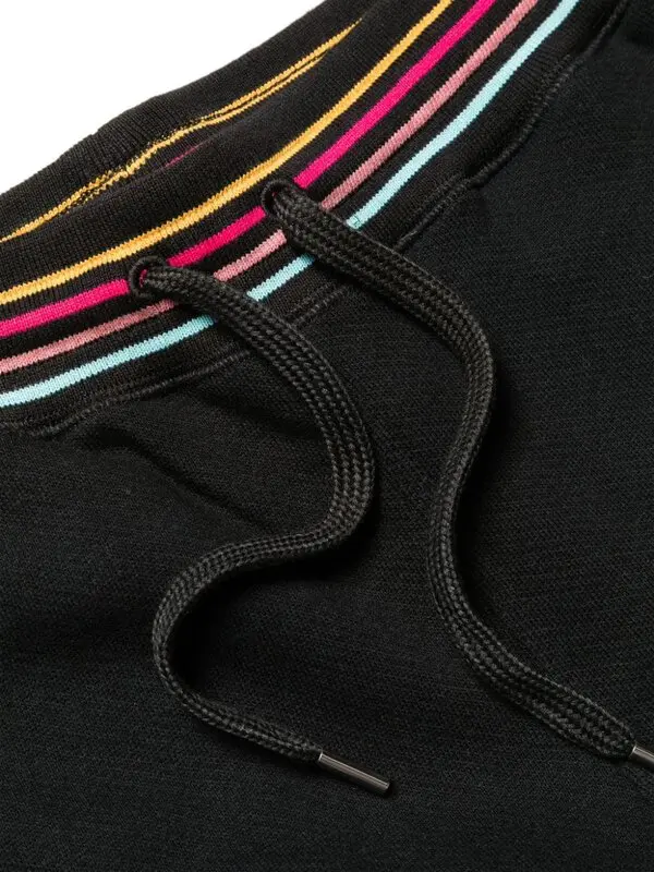 Paul Smith Striped-waistband Skinny-cut Trousers - Black