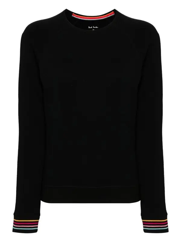 Paul Smith Striped-cuff Cotton Sweatshirt