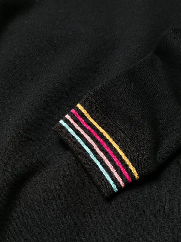 Paul Smith Striped-cuff Cotton Sweatshirt