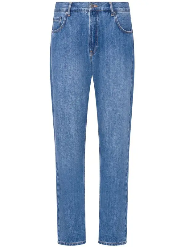 Moschino Mid-rise Straight Jeans - Blue
