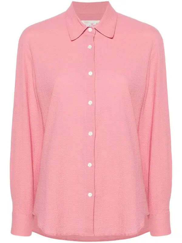 MC2 SAINT BARTH Seersucker Cotton Shirt