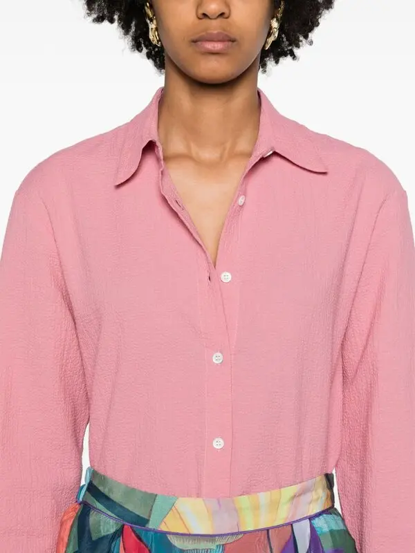 MC2 SAINT BARTH Seersucker Cotton Shirt