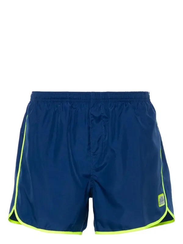 Sundek Contrast-trim Swim Shorts - Blue
