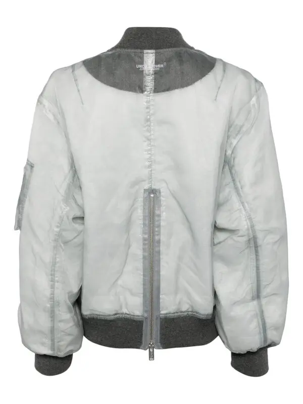 Undercover Floral-appliqué Layered Bomber Jacket