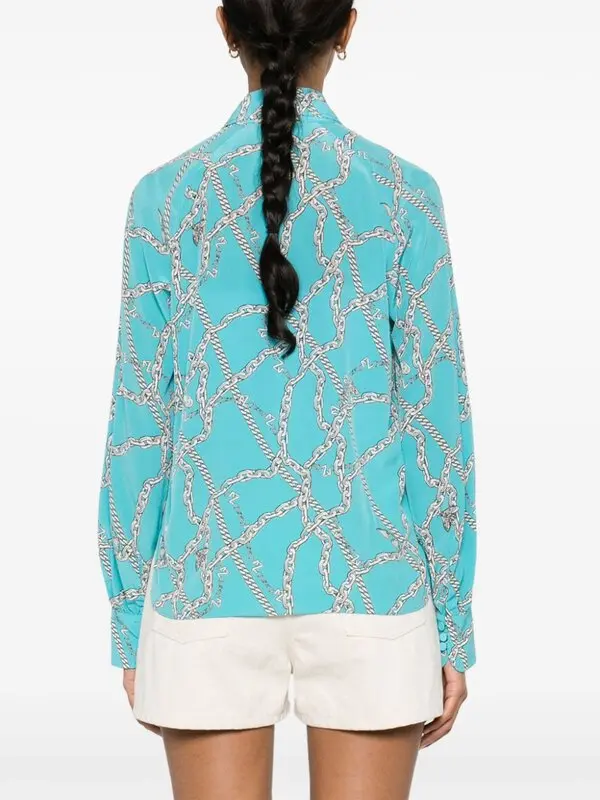 Zadig&Voltaire Tuile Logo-print Silk Blouse
