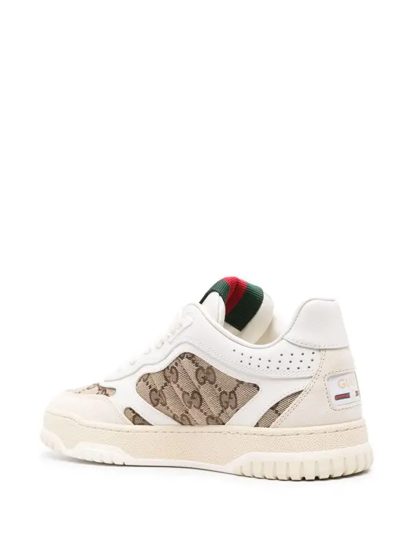 Gucci Re-web Panelled Sneakers - White