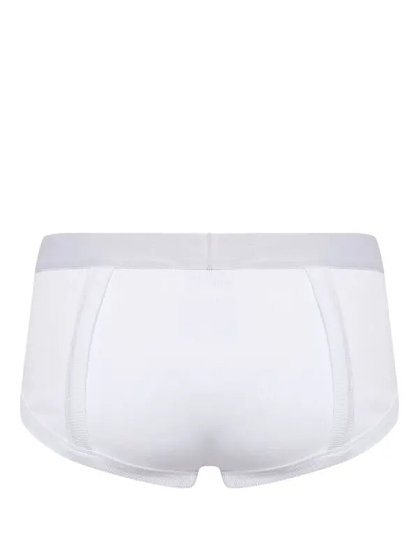 Natasha Zinko Logo-waistband Stretch-cotton Briefs