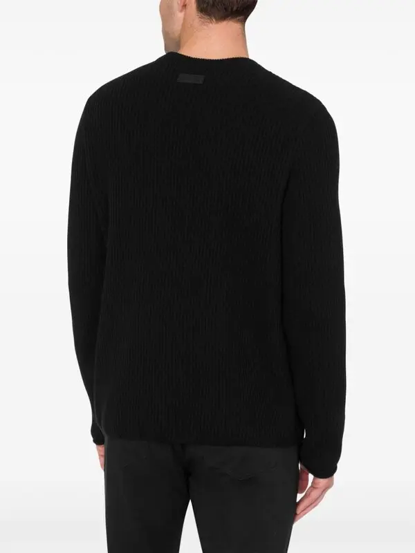 Moschino Ribbed-knit Virgin Wool Jumper