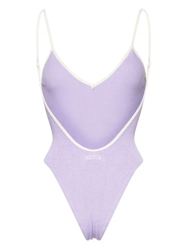 MC2 SAINT BARTH Crinkled Lurex Swimsuit