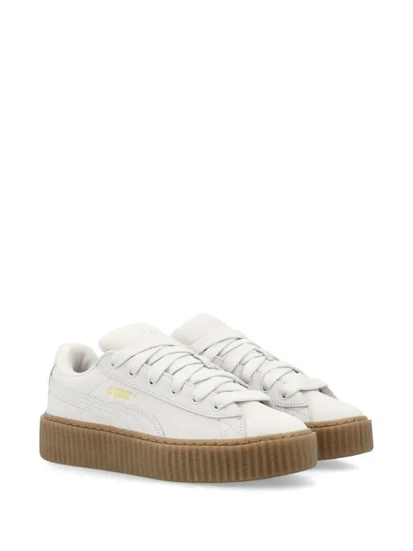 FENTY BEAUTY Creeper Phatty Leather Sneakers - White
