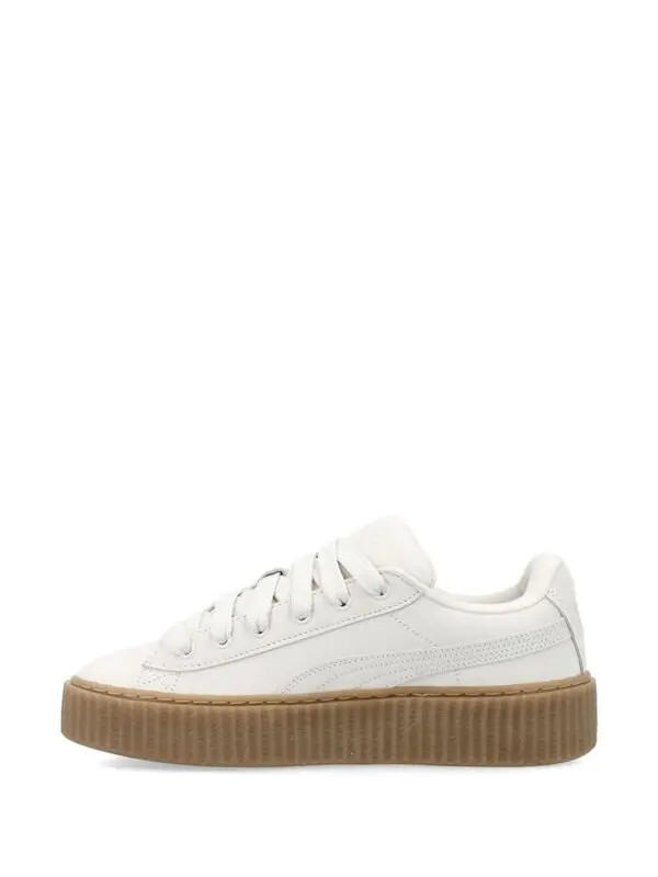 FENTY BEAUTY Creeper Phatty Leather Sneakers - White