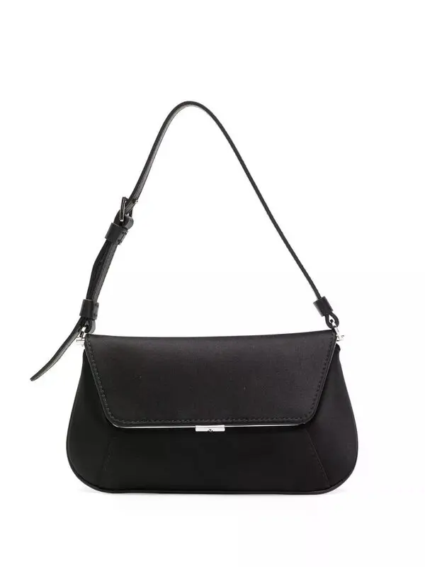 Amina Muaddi Ami Satin Mini Bag - Black