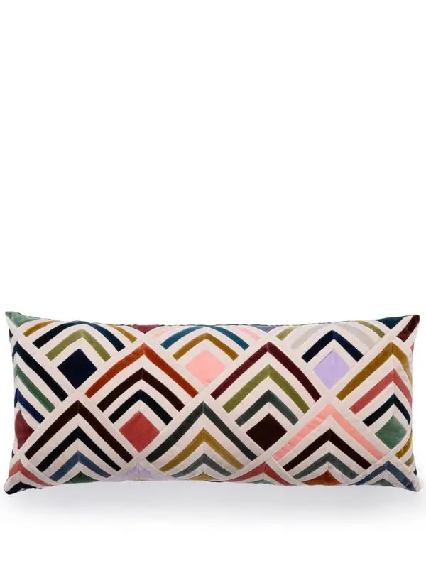 CHRISTINA LUNDSTEEN Tallulah Velvet Cushion - White