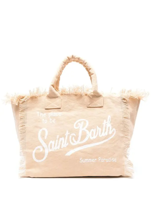 MC2 SAINT BARTH Cotton Beach Bag - Neutrals