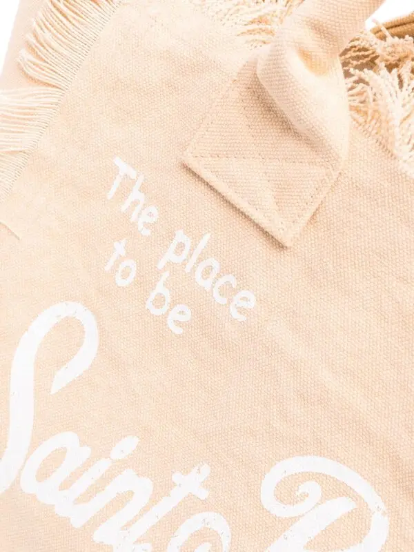 MC2 SAINT BARTH Cotton Beach Bag - Neutrals