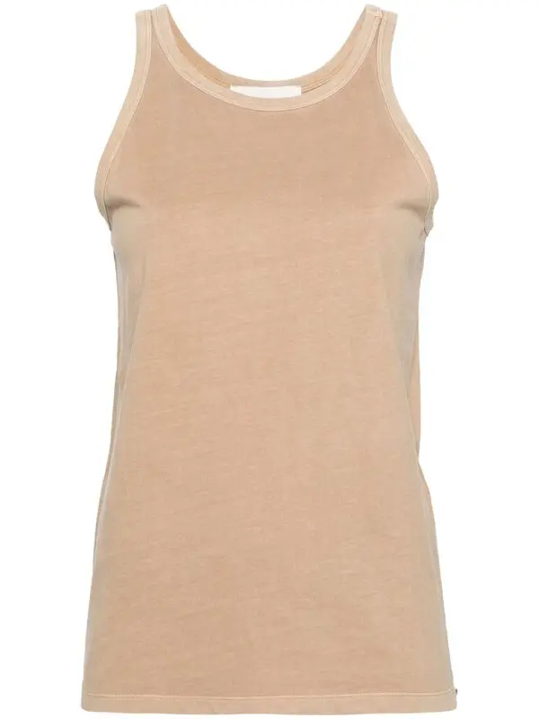Sportmax Scoop-neck Tank Top - Neutrals