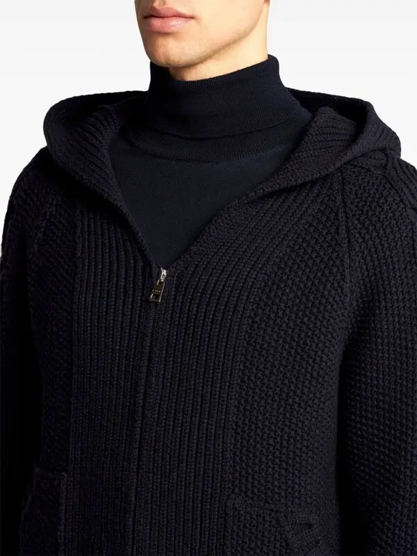 Etro Cable-knit Zip-up Hoodie
