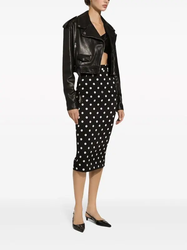 Dolce & Gabbana Cropped Biker Jacket
