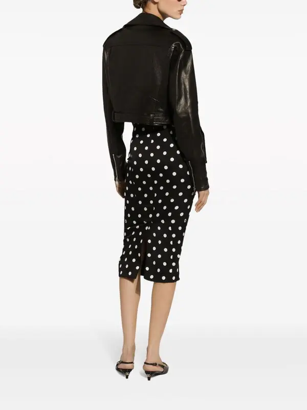 Dolce & Gabbana Cropped Biker Jacket