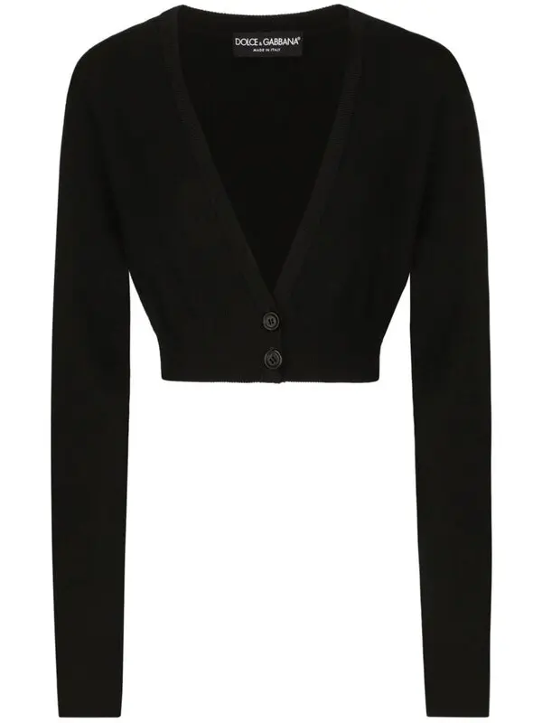 Dolce & Gabbana V-neck Cropped Cardigan