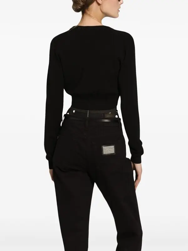 Dolce & Gabbana V-neck Cropped Cardigan