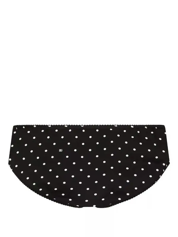 Dolce & Gabbana Polka-dot Silk-blend Briefs