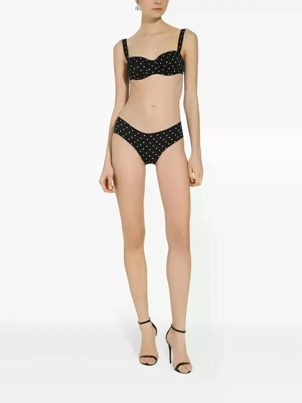 Dolce & Gabbana Polka-dot Silk-blend Briefs