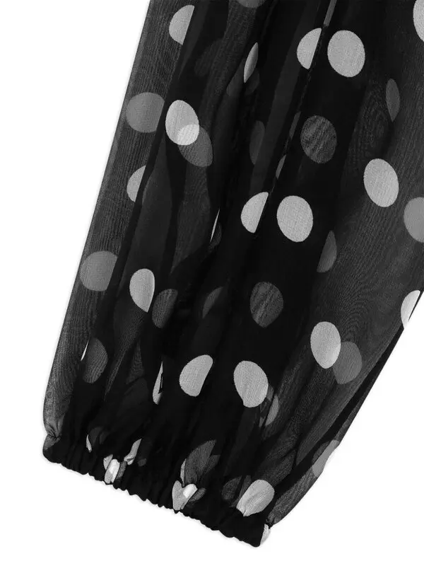 Dolce & Gabbana Polka-dot Print Pussy-bow Shirt